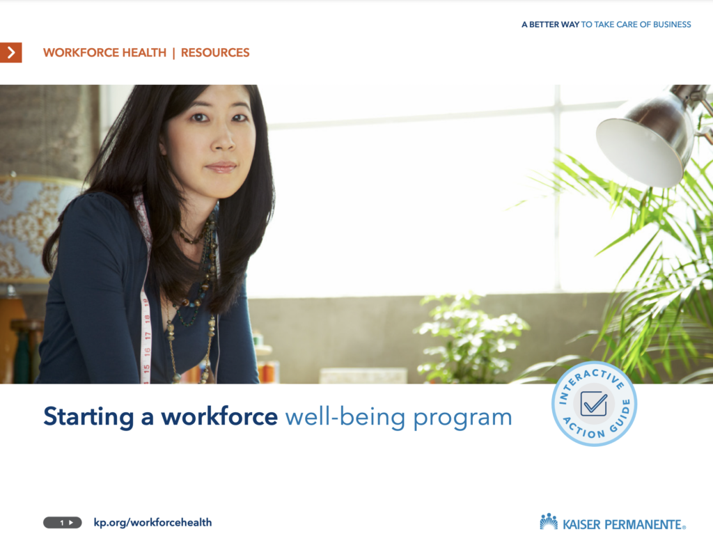 Starting a Workforce Well-Being Program Toolkit - Thriving Schools | A ...